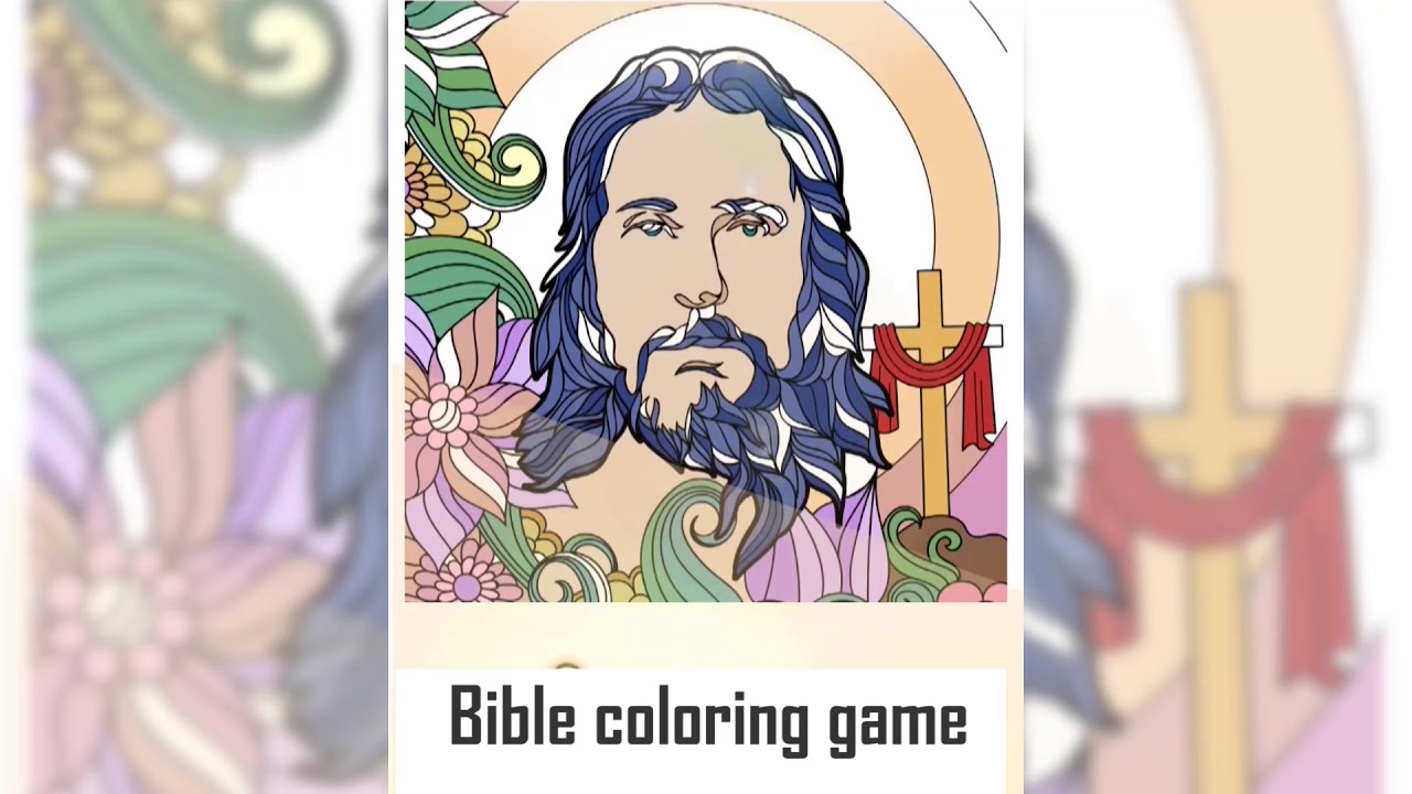 Bible coloring - color by number game - YouTube