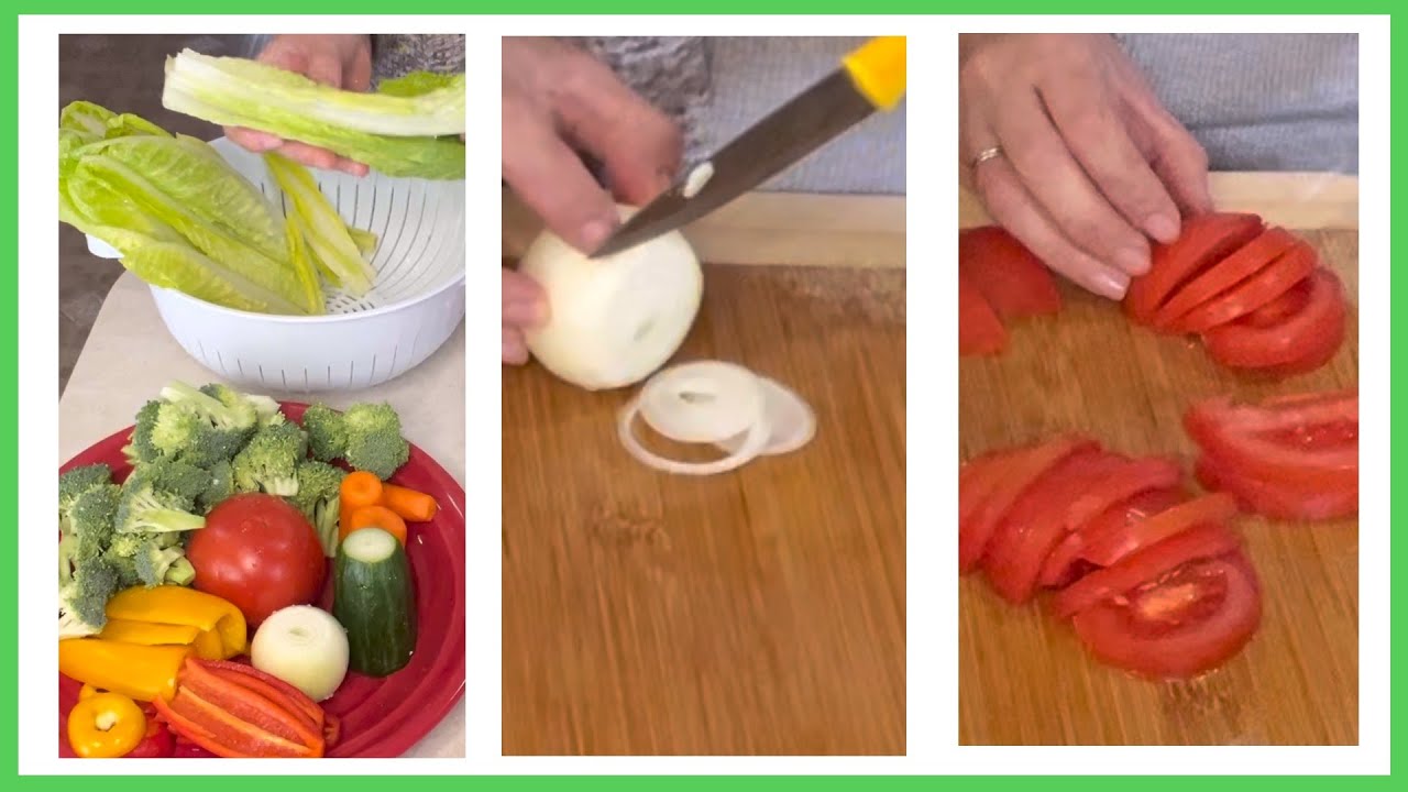 Asmr Cutting vegetables - YouTube