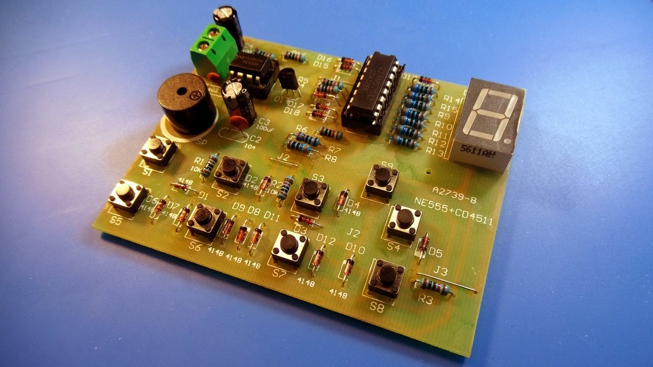 CD4511 7-Segment Display Decoder Kit – Assembly & Test - YouTube