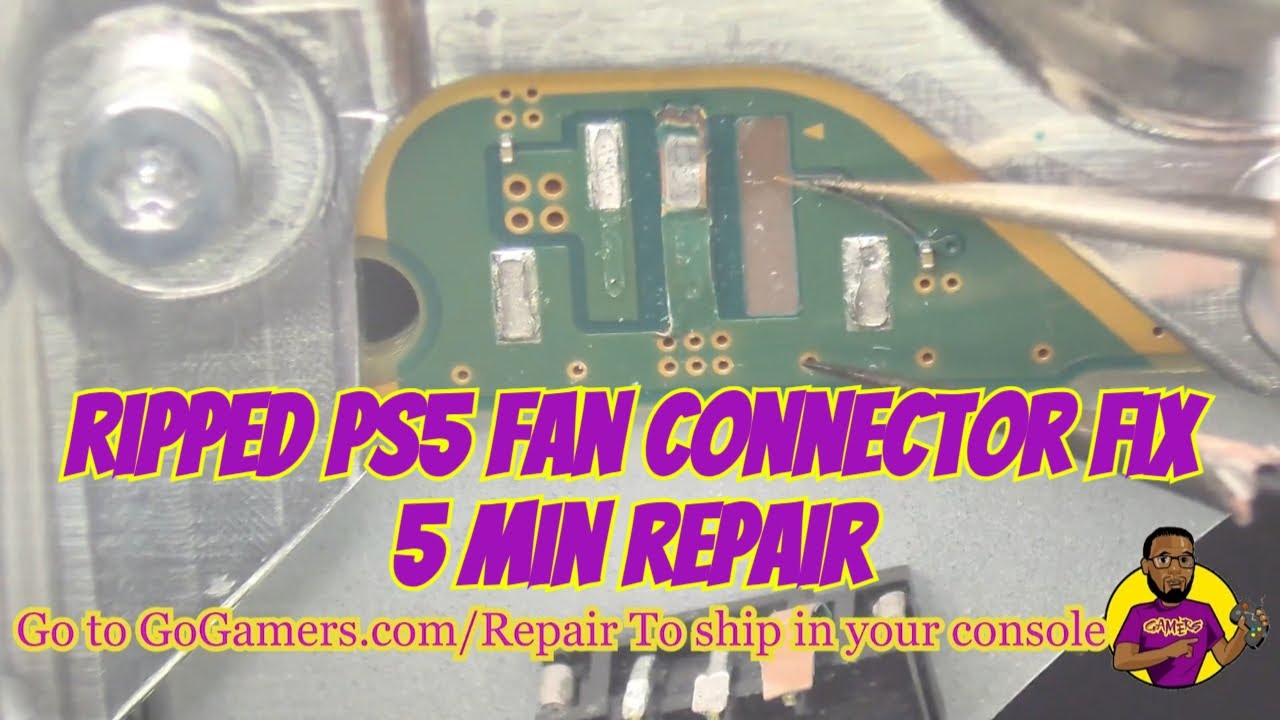 How To Fix PS5 Slim Ripped & Broken Fan Connector (5 Min Repair) - YouTube
