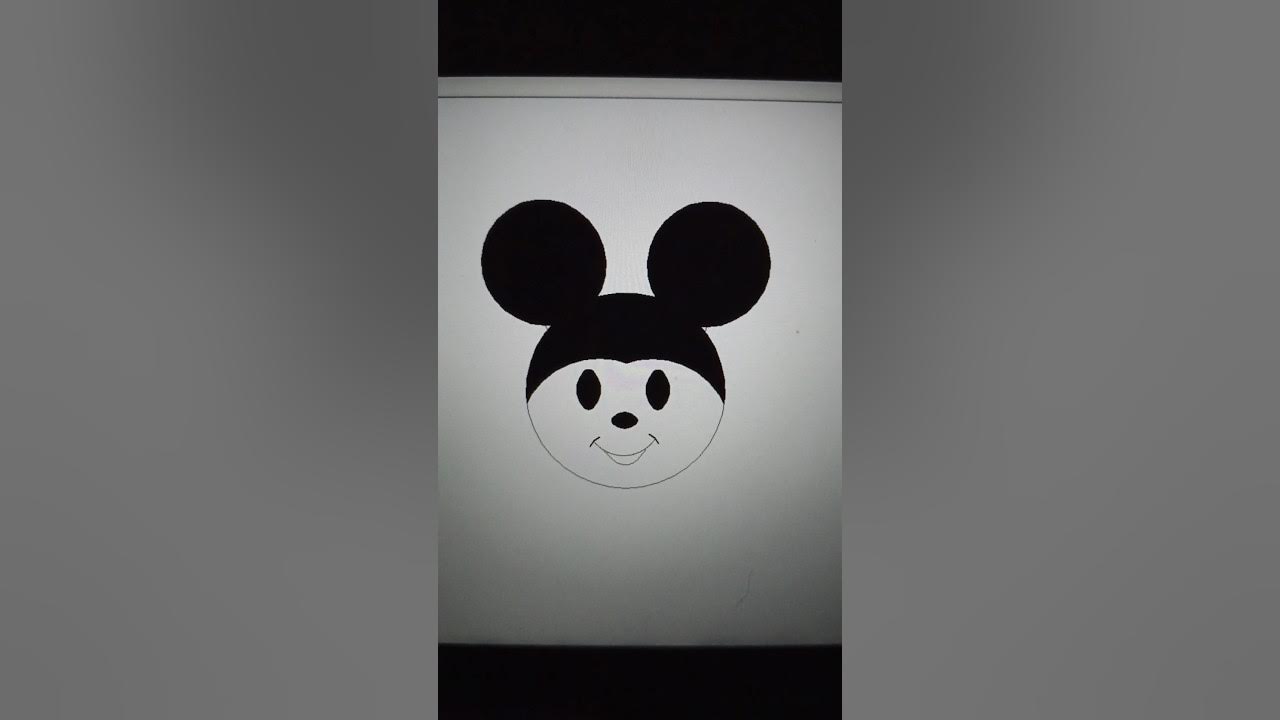 draw Micky mouse face in python code... - YouTube
