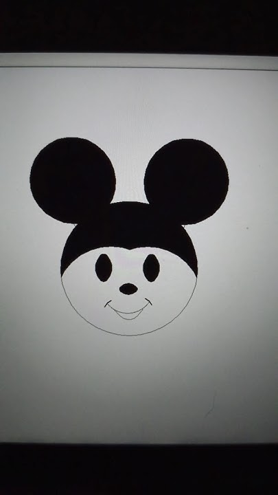 draw Micky mouse face in python code... - YouTube