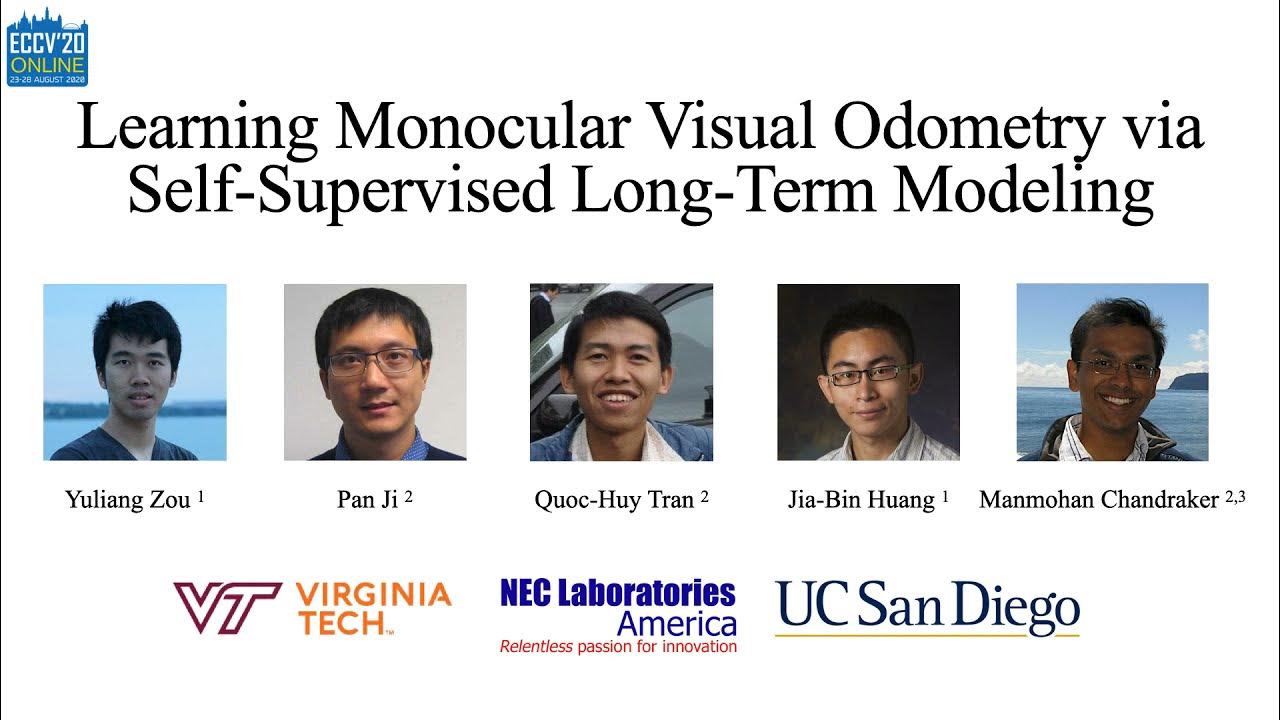 [ECCV 2020] (8-min) Learning Monocular Visual Odometry via Self-Supervised Long-Term Modeling ...