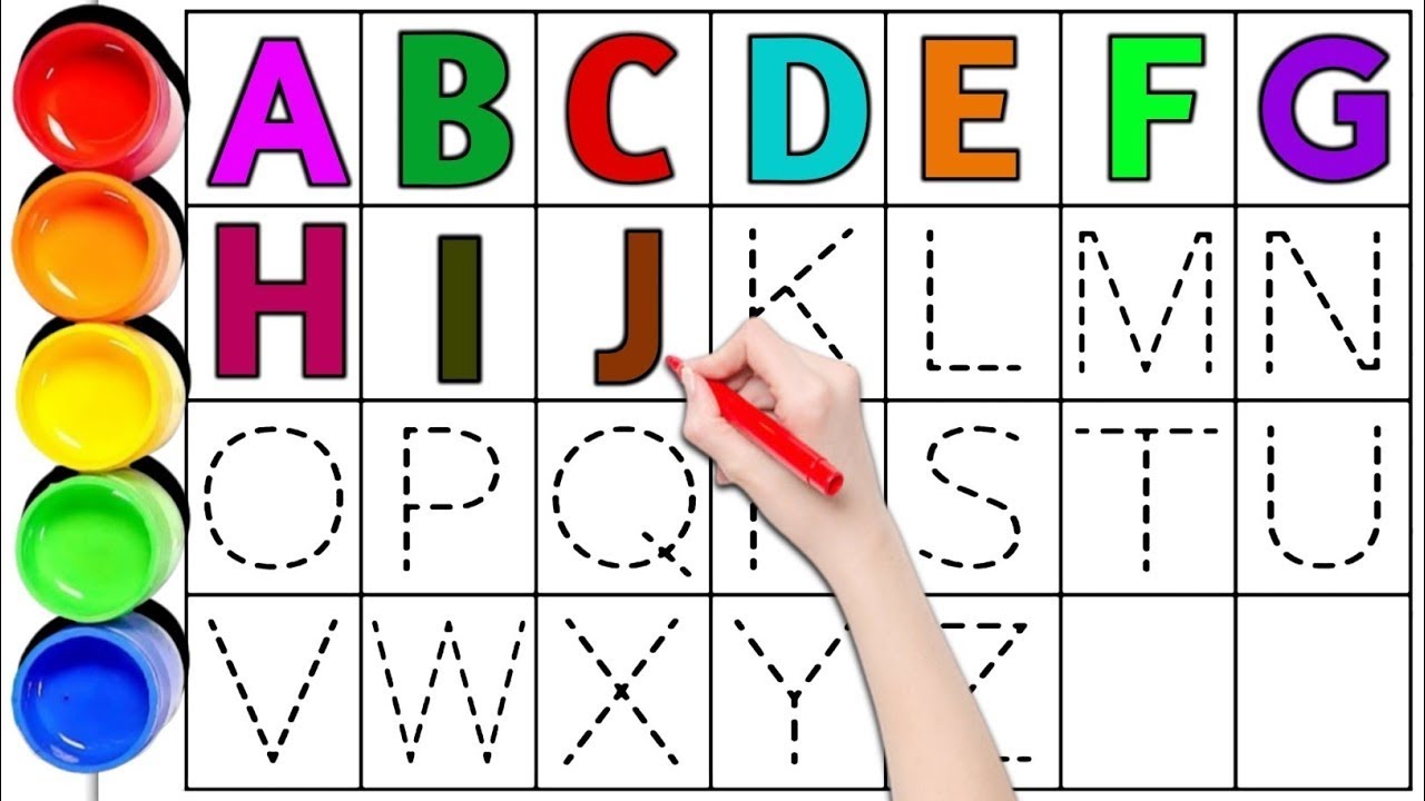 identity color | a to z drawing | abcd drawing | a for apple | a to z ...