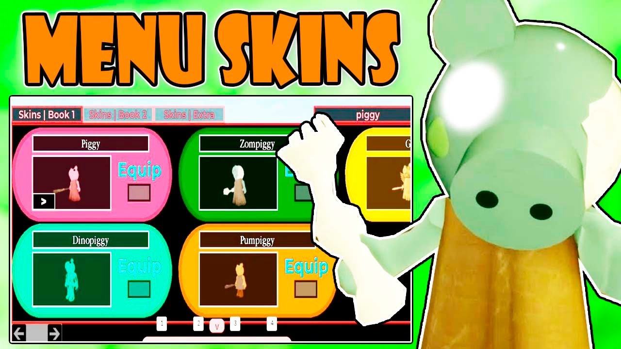 NUEVO MENU DE SKINS EN PIGGY ROBLOX!! - YouTube
