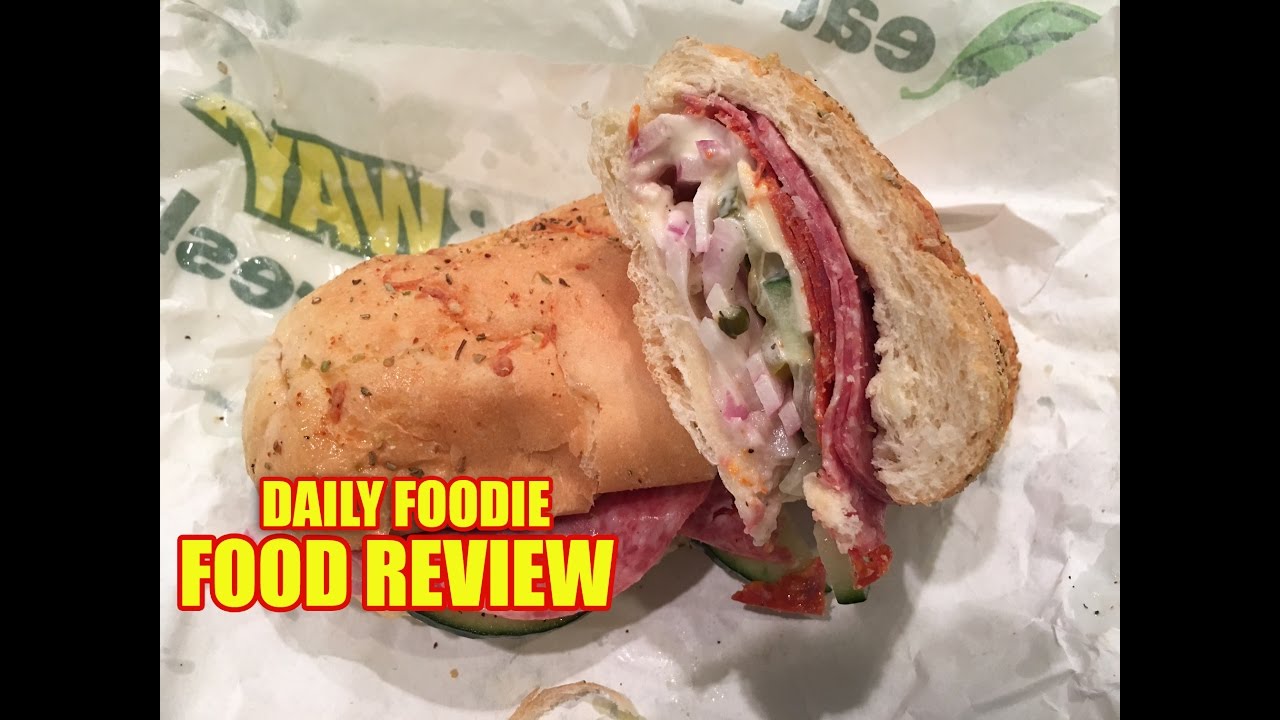 Subway Spicy Italian Sandwich Review Unwrapping #foodreview - YouTube