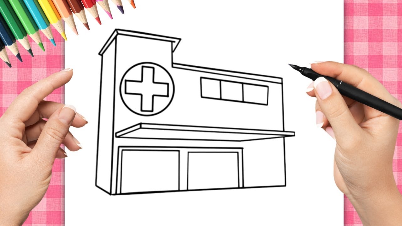 COMO DESENHAR UM HOSPITAL - YouTube
