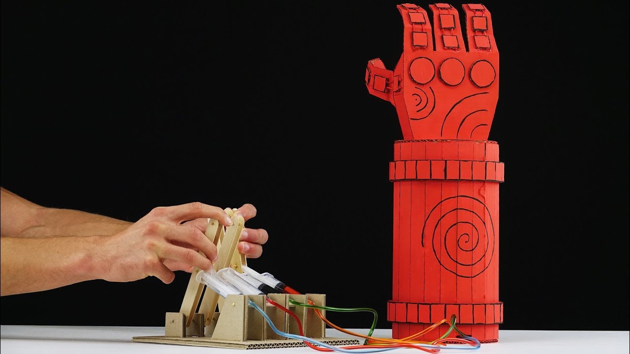 How to Make Hellboy Robotic Arm from Cardboard - YouTube