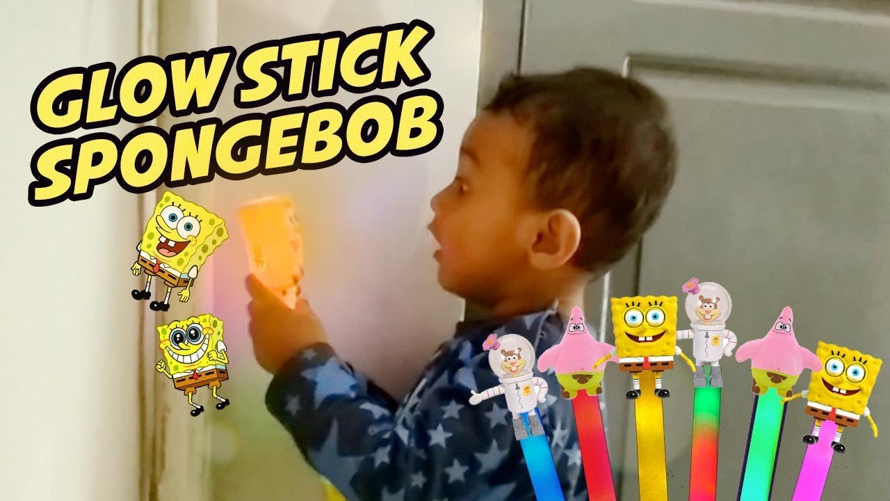 Balita Lucu Main Glow Stick Spongebob Squarepants - YouTube