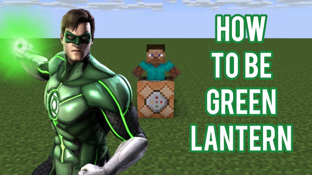 วิธีการเป็น Green Lantern ใน minecarft no mods no addon |Minecarft ...