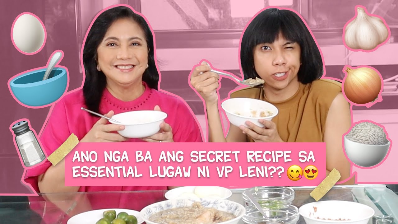 COOKING ESSENTIAL LUGAW WITH VP LENI ROBREDO!!!! | MIMIYUUUH - YouTube