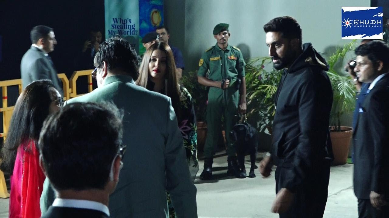 Amitabh Bachchan, Aishwarya Rai, Abhishek At Dhiru Mukesh Bhai Ambani ...