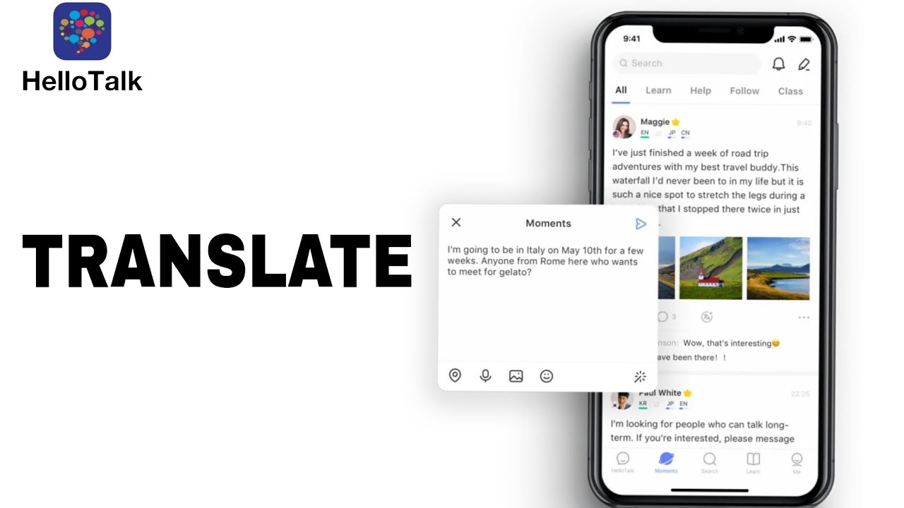 How To Translate On Hello Talk App - YouTube