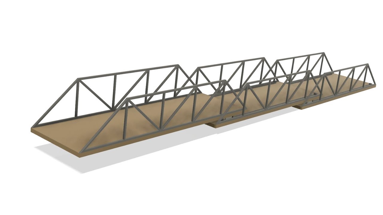 💯 Animation CAD # 1 : Extendable Bridge - YouTube