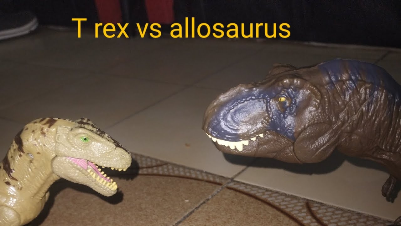 allosaurus vs t rex - YouTube