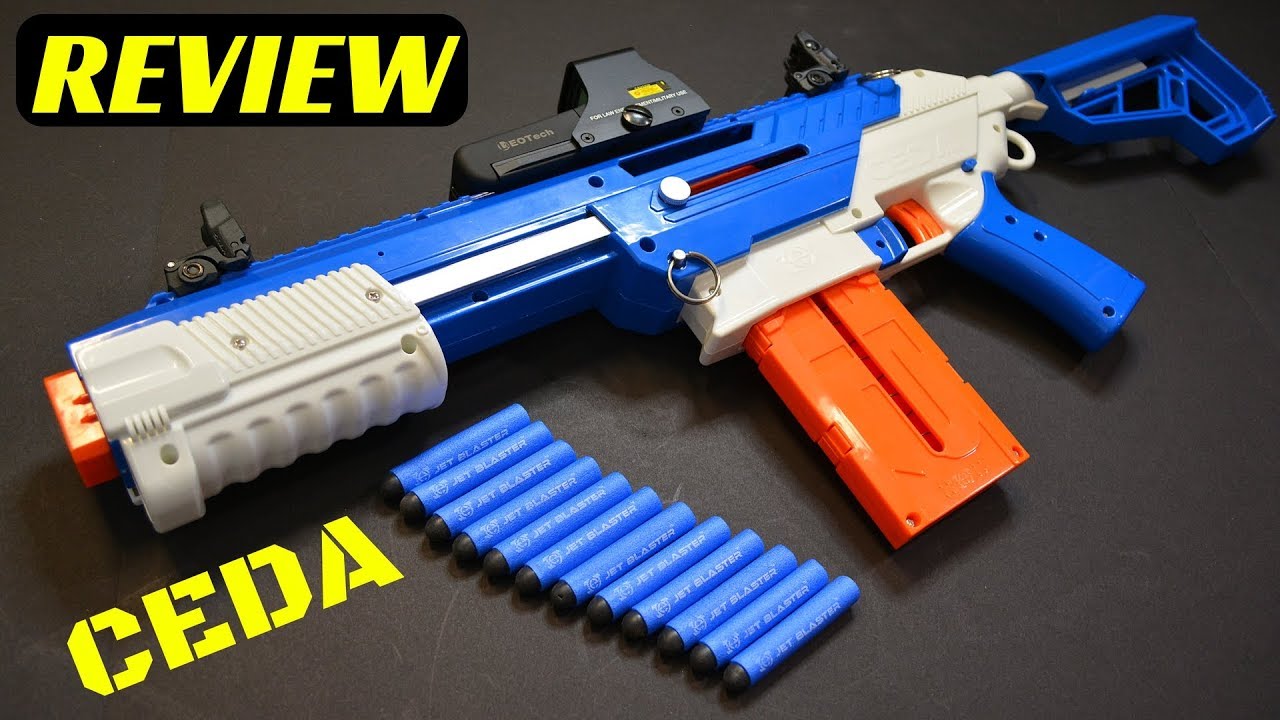 [REVIEW] Jet Blaster CEDA (A Fully Customizable Nerf Blaster!) - YouTube