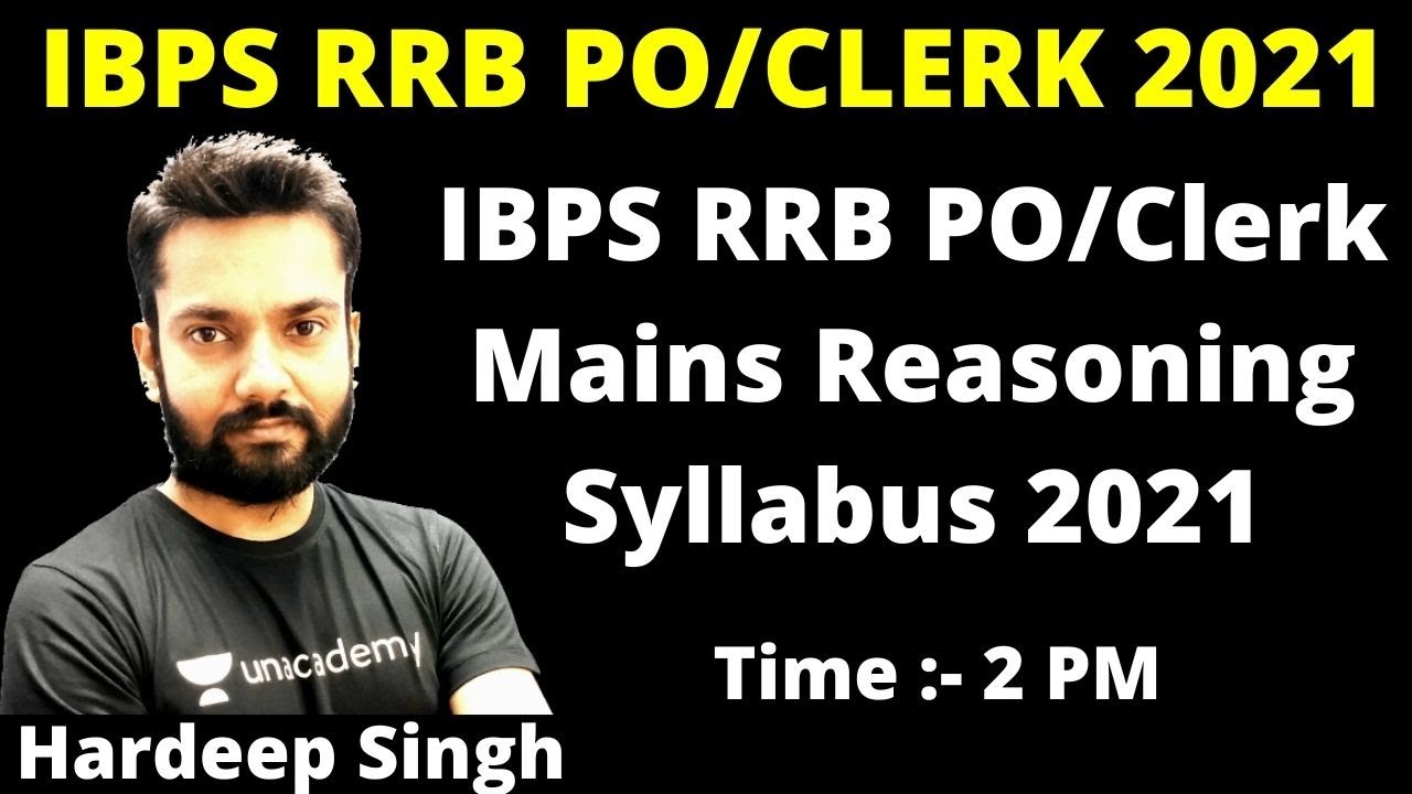 IBPS RRB PO/Clerk Mains Reasoning Syllabus 2021 I StudyDrill - YouTube