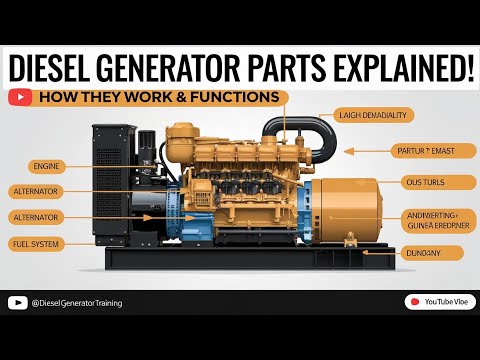 Diesel Generator Training | working principle of Electric Generator | parts of generators #generator