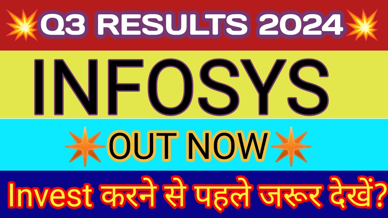 Infosys Q3 Results 2024 🔴 Infosys Results Today 🔴Infosys Share News 🔴 ...