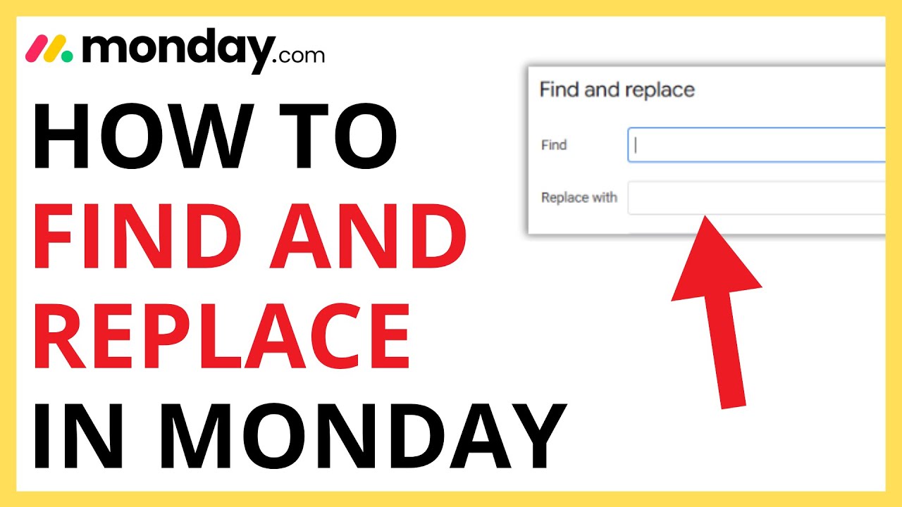 How to Find and Replace in Monday.com [QUICK GUIDE] - YouTube