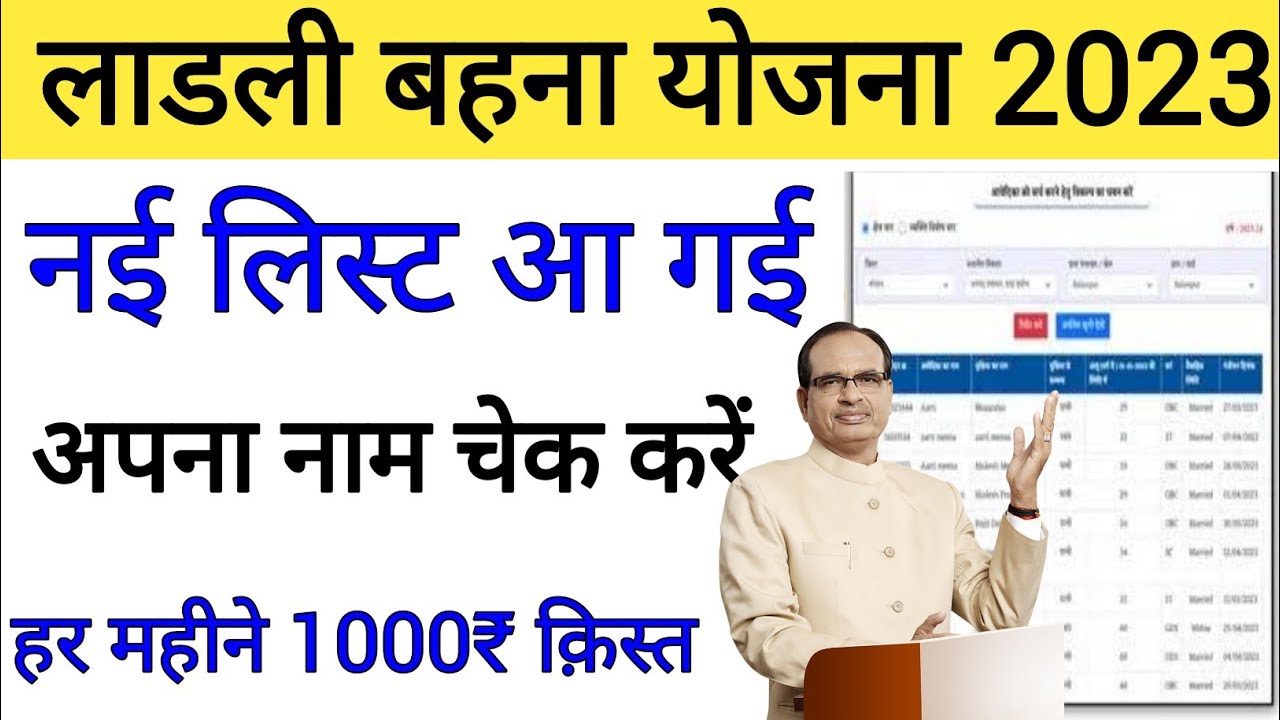 लाडली बहना नई अंतरिम सूची में नाम चेक कैसे करें 2023? Ladli Behna ...