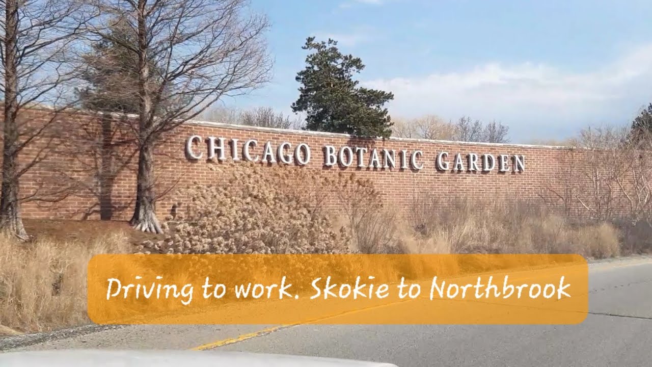 Driving from Dempster near Chicago to Northbrook. W I-94 Edens ...