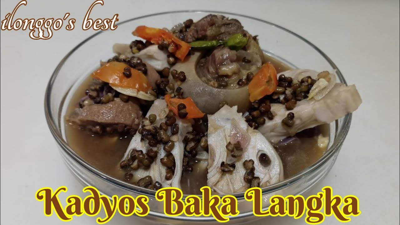 KBL- Kakaibang Ilonggo Delicious Dish KBL/Kadios Baka Langka - YouTube