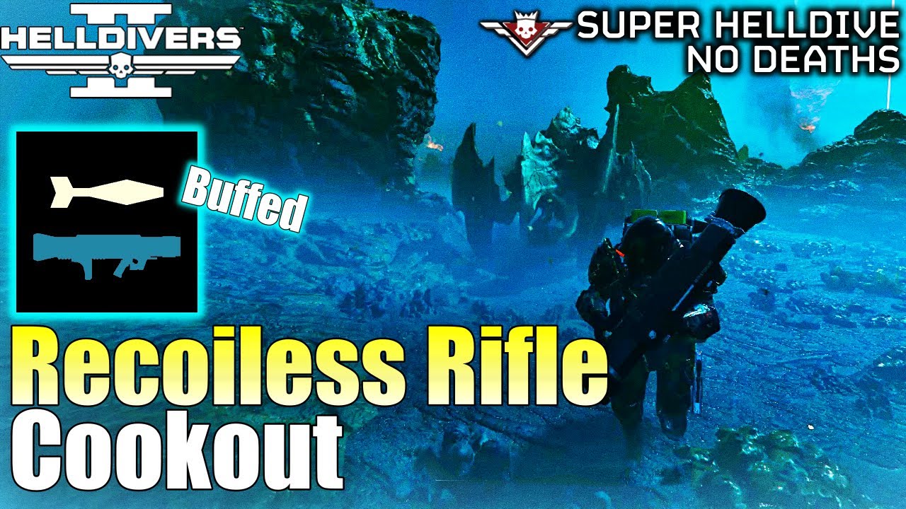 Helldivers 2 - Buffed Recoiless Rifle Gameplay on Super Helldive (No ...