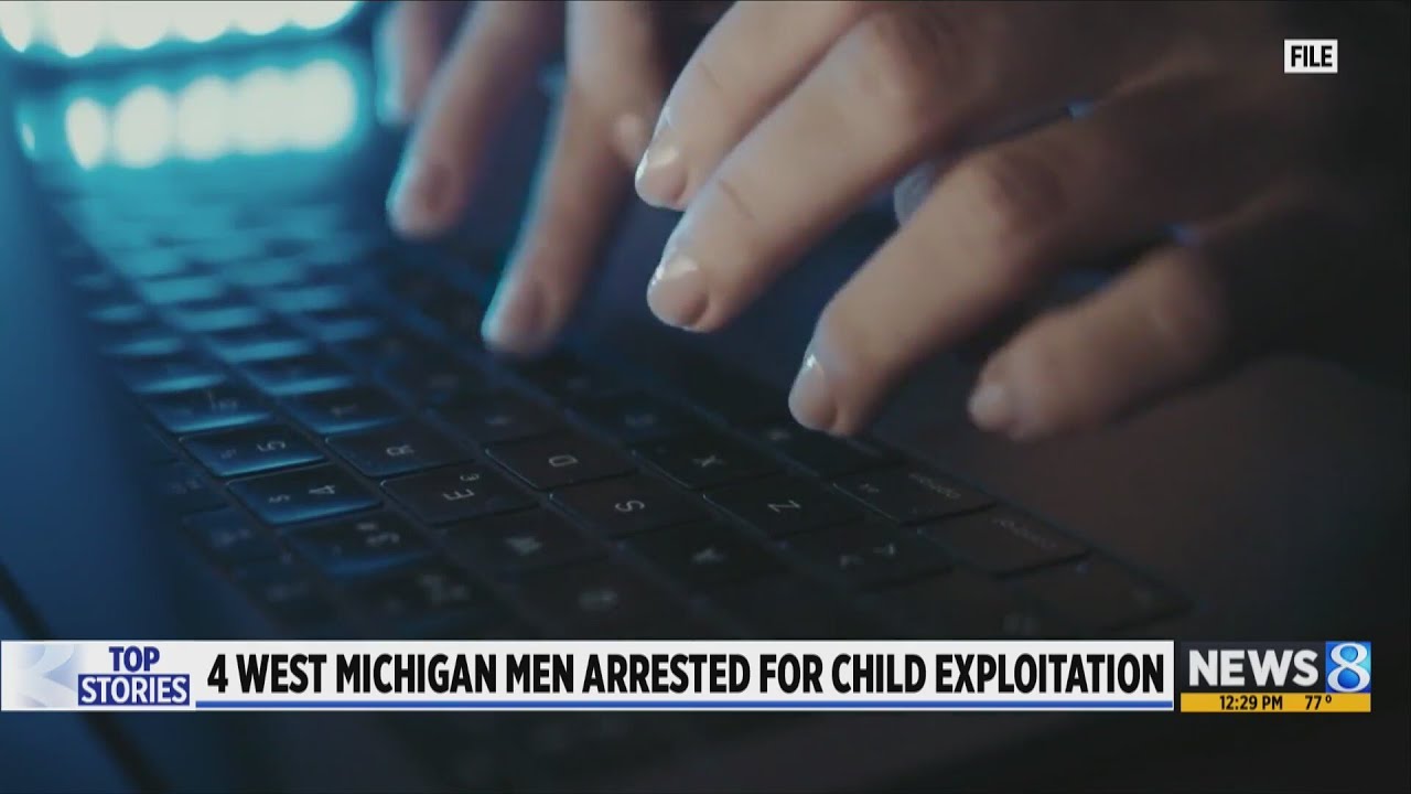 4 West Michigan men, including teacher, arrested in child exploitation sting - YouTube