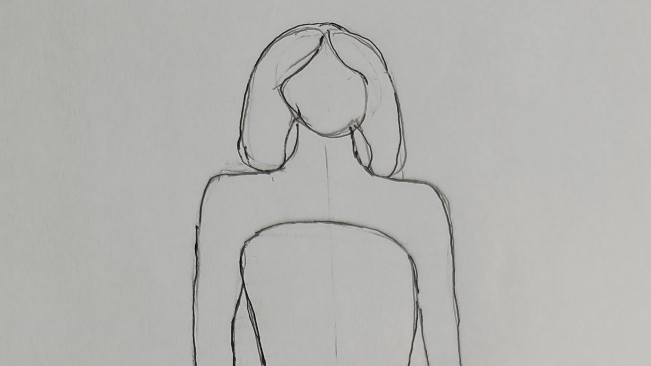 How to draw a fitness girl.... - YouTube