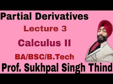 Partial derivatives Bsc / Partial Differentiation BA/BSC/B.Tech/ Lecture 3 // - YouTube