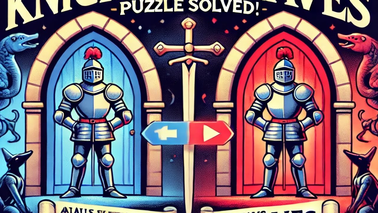 New answer to classic riddle! (2 doors, 2 guards) - YouTube