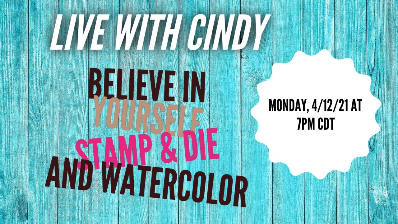 Live with Cindy | Crafter’s Companion Believe in Yourself Unicorn Stamp ...