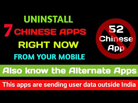 Best Safe Alternative Apps against Chinese Apps | Delete these 52 Chinese Virus Apps from your phone