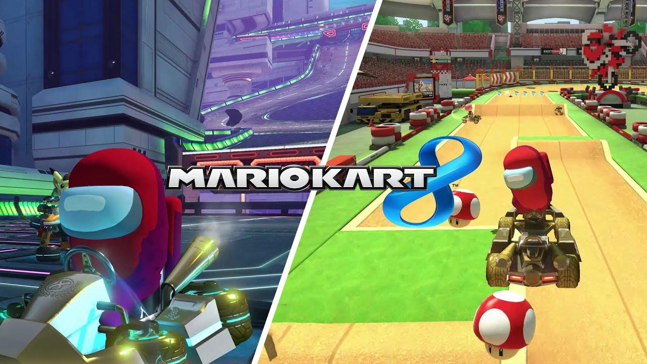 What happens if an AMONG US CREWMATE is a driver in MARIO KART 8 ...