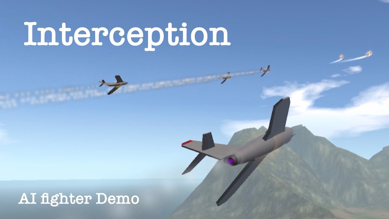 Interception - SimplePlanes Music Video (Swarm AI fighter demo) - YouTube