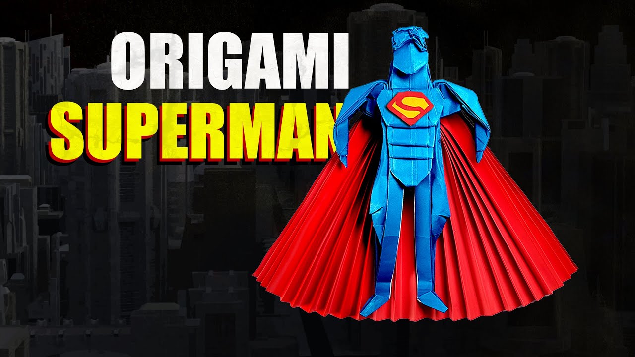 종이 한장으로 슈퍼맨 종이접기 【ORIGAMI Superman】 - YouTube