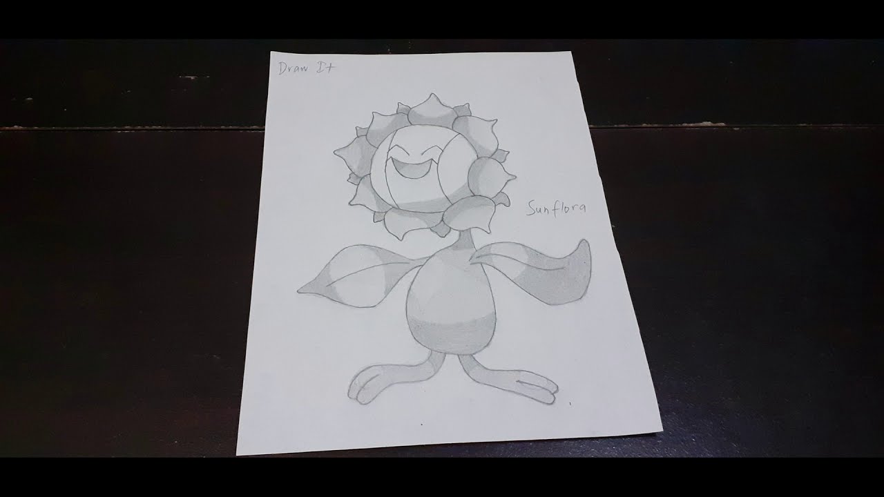 Sunflora - Pokemon |Pencil drawing - YouTube