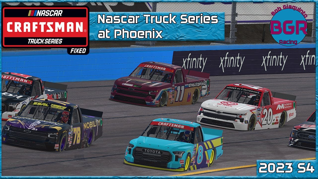 NASCAR Truck Series at Phoenix - iRacing NASCAR - YouTube