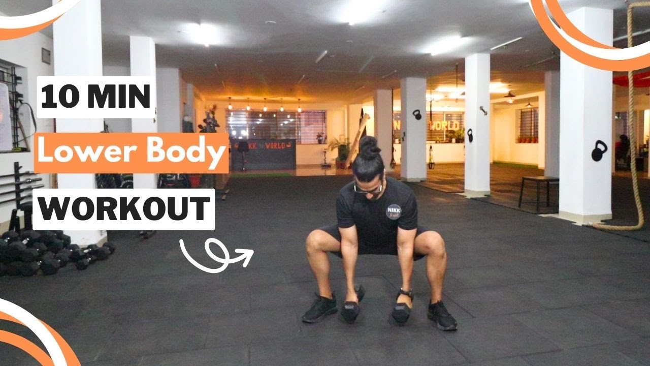 10 Minutes Lower Body Workout || Nikk Fit World || Coach Nikk - YouTube