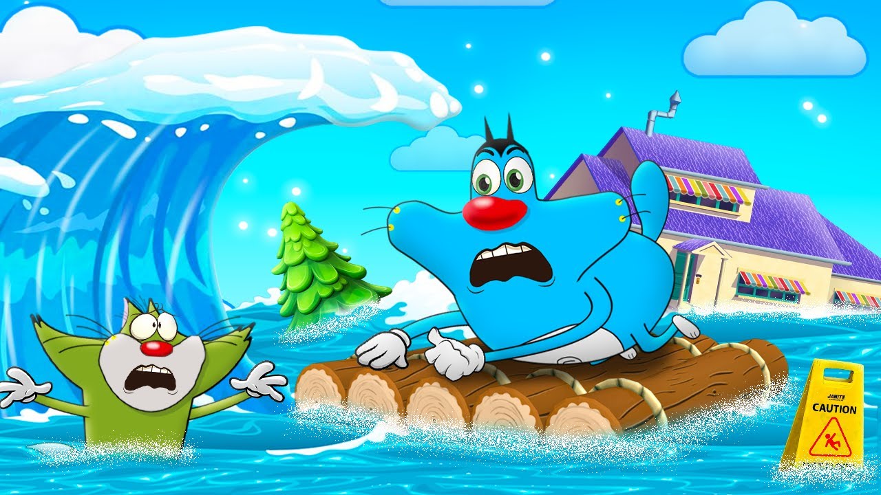 Roblox Oggy Got Trapped In Tsunami Waves With Jack - YouTube