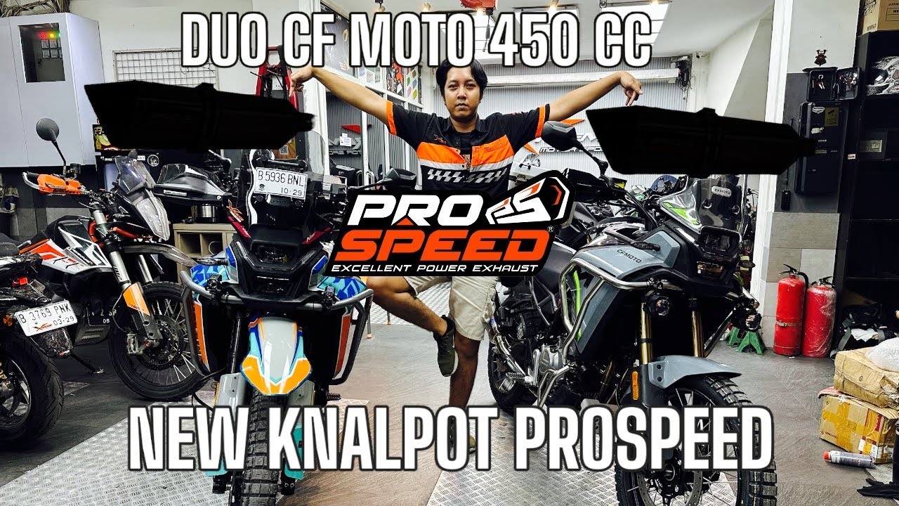 New knalpot Prospeed In CF MOTO 450 CC - YouTube