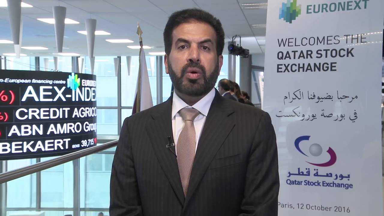 CEO of QSE rings the closing bell for the Euronext Paris Markets - YouTube