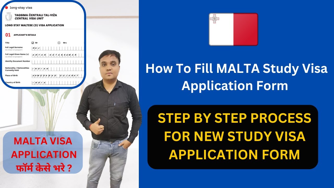 How To Fill MALTA Study Visa Application Form|MALTA VISA APPLICATION ...