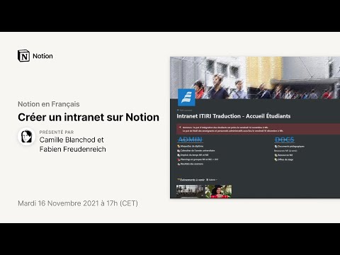 Créer un intranet sur Notion