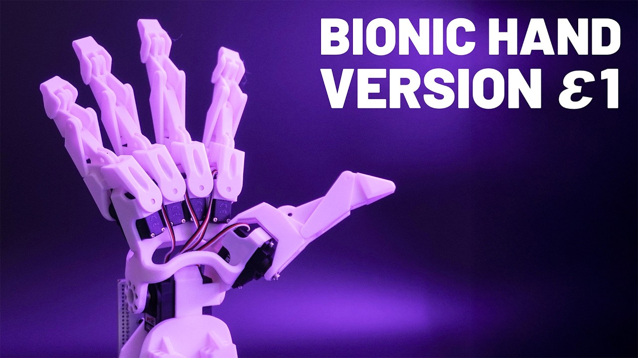 Designing a New Bionic Hand (Which Prints Pre-Assembled) - YouTube
