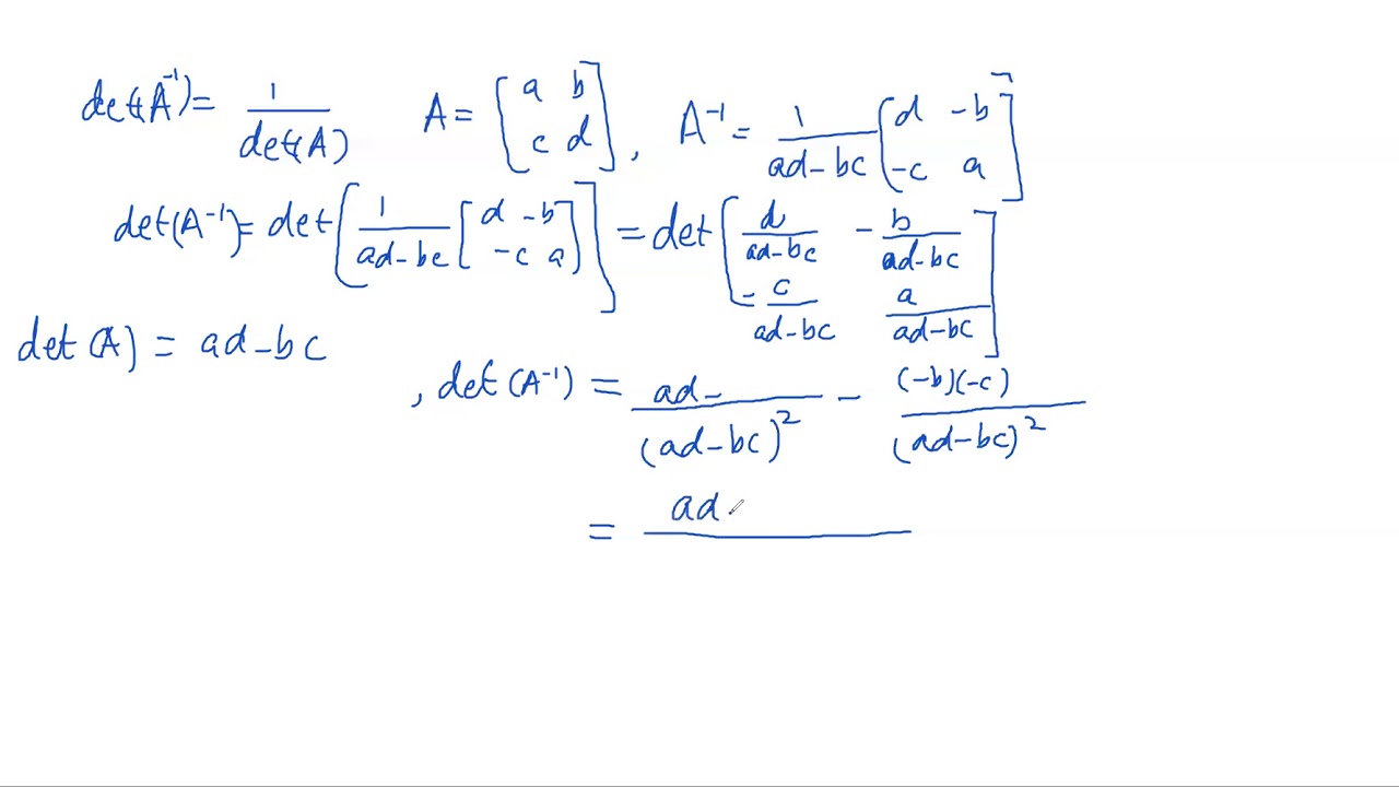 Explanation 2020 11 02 Relationship between the determinants of matrix ...