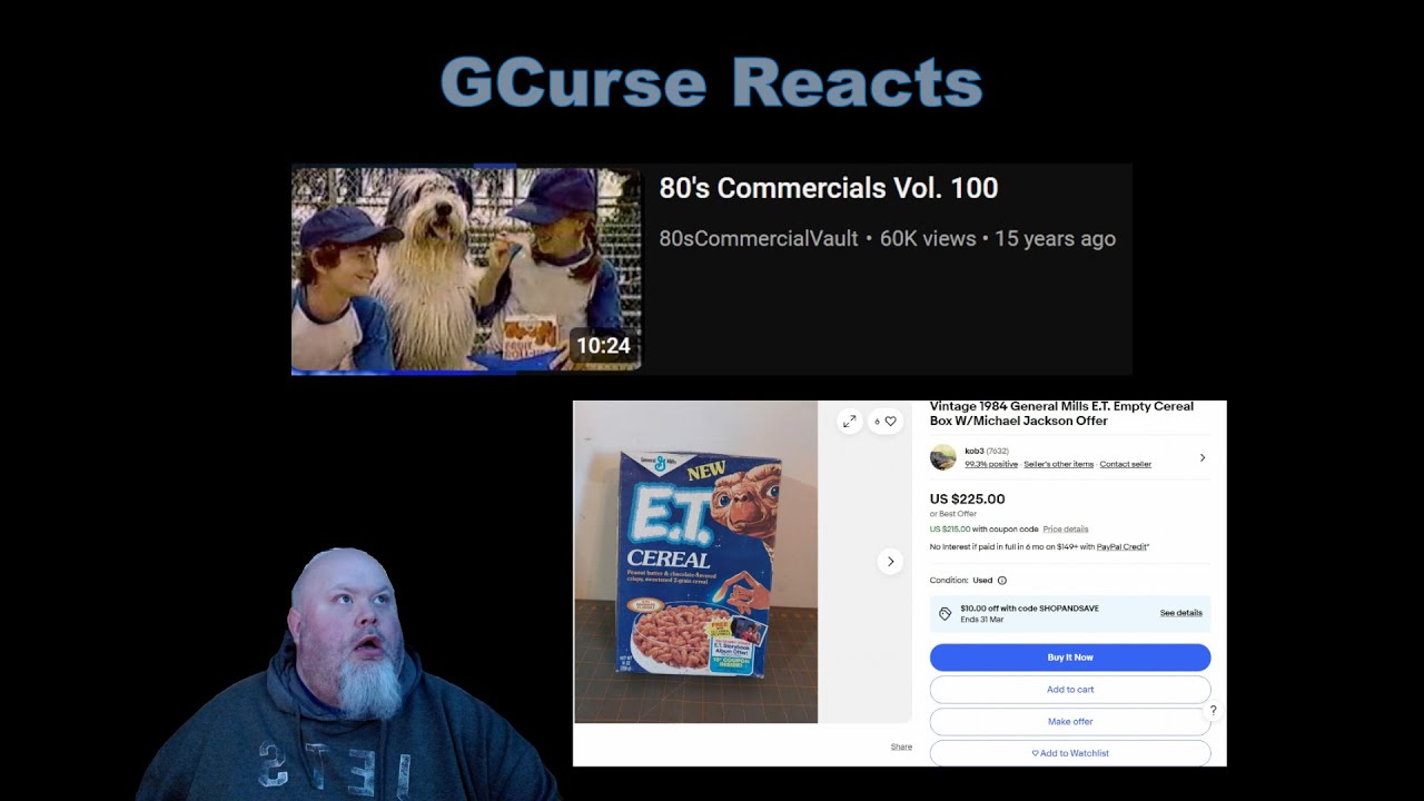 GCurse Reacts 80's Commercials Vol. 100 (80's Commercial Vault React) - YouTube