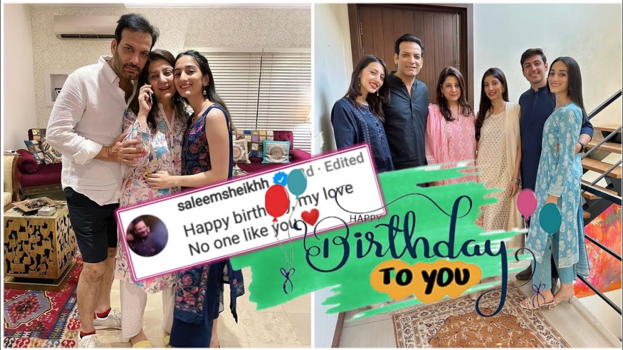 Saleem sheikh wife birthday video / Saleem Sheikh family / Saleem ...