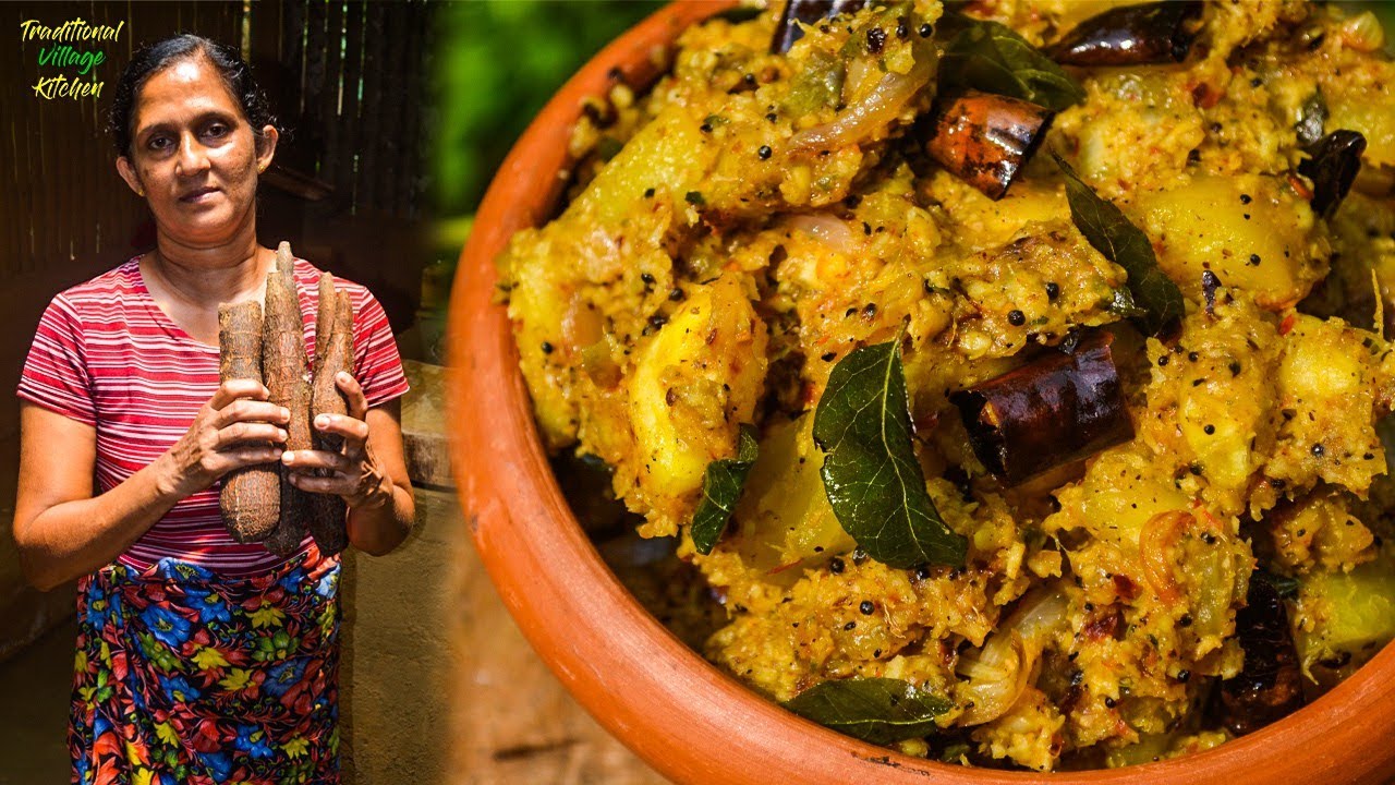 Village Cooking Cassava Recipe | මේ විදිහ මඤ්ඤොක්කා කාල තියනවාද ...